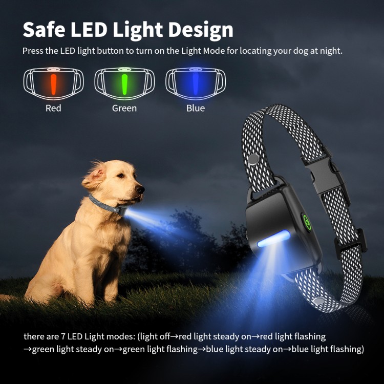 Dog Training Collar LED Display 2600 Feet Remote Control