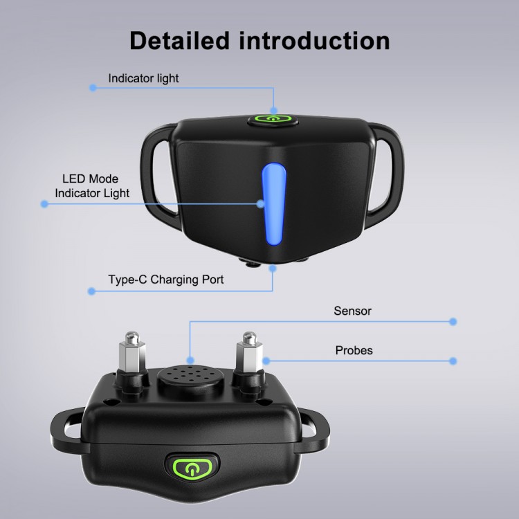 Dog Training Collar LED Display 2600 Feet Remote Control