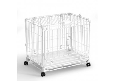 Double Door Pet Cage With Wheels High Quality Dog Cage