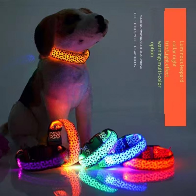 Wholesale Small Pet Collar with LED Safety Flashing Lighting