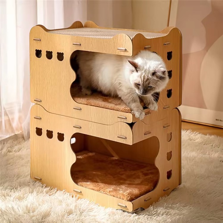 Wooden Mini Cat House & Double Deck Custom Cat House