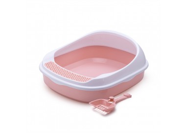 Plastic Pet Poop Tray and Portable Self-Clean Cat Litter Box