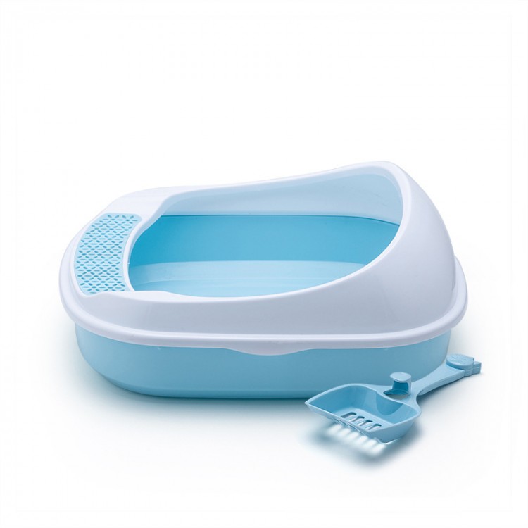 Plastic Pet Poop Tray and Portable Self-Clean Cat Litter Box