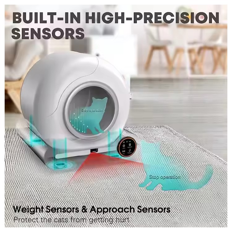 Automatic Cat Litter Box Smart App Control Self Cleaning