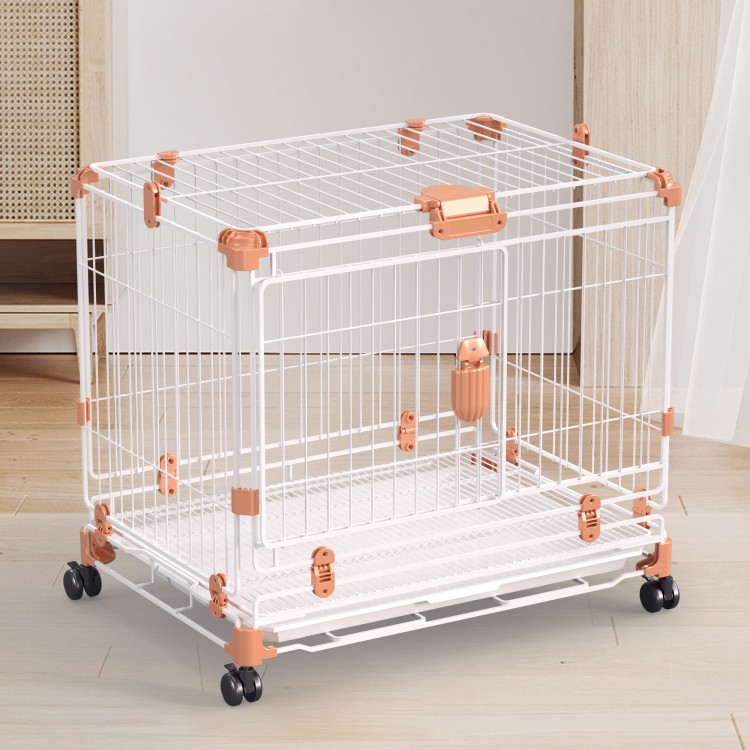 Custom Foldable Dog Cage Stainless Steel Dog cage for pet