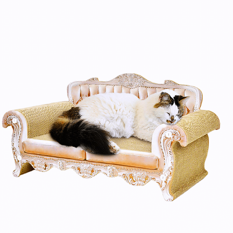 Custom Cat Scratching Sofa and Cardboard Cat Bed Lounge