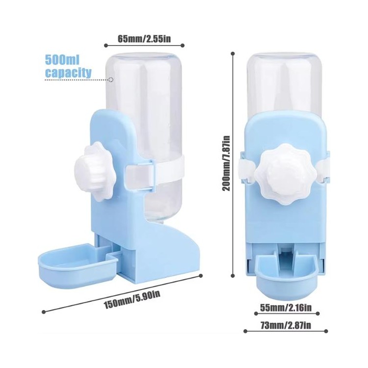 Custom Bunny Water Dispenser and Automatic Pet Food Feeder