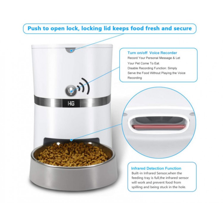 Custom Pet Feeder Dispenser with Two Way Automatic Splitter