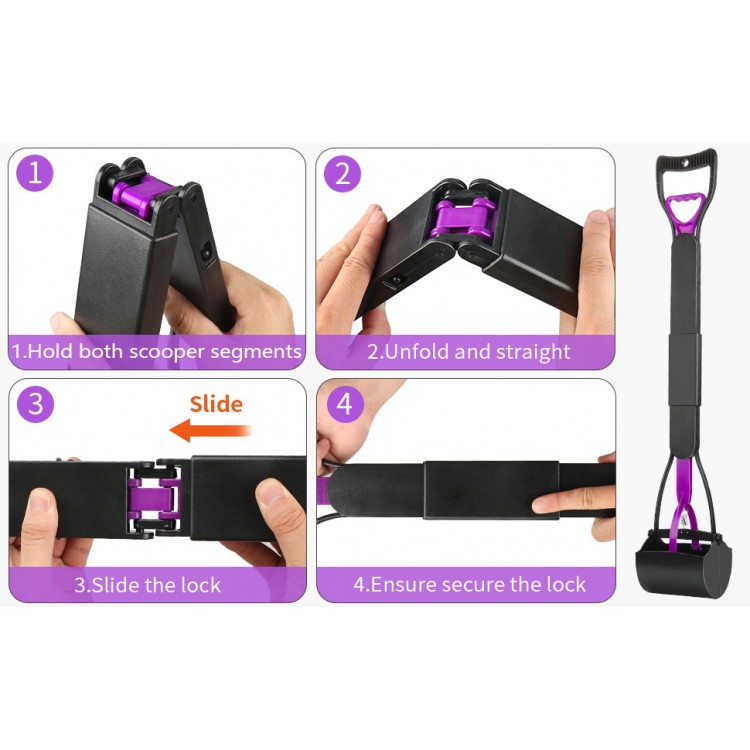 Portable Pooper Scooper Plastic Pooper for Pets