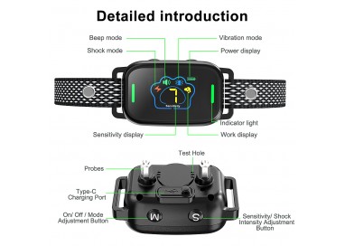 Rechargeable Anti-bark Training Collar and Shock Bark Collar