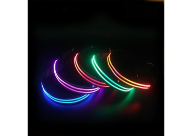 Custom LED Dog Collar & Light up in the Dark Dog Head Collar